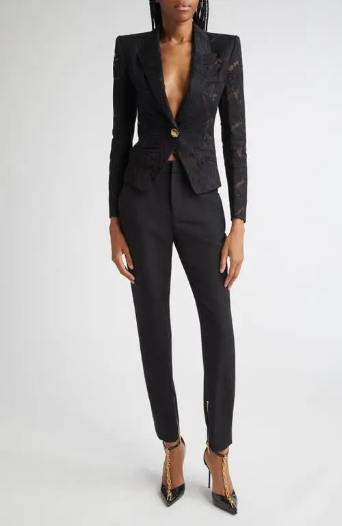 Balmain Fitted Lace Blazer