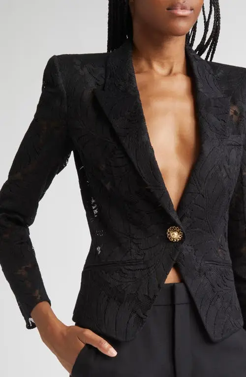 Balmain Fitted Lace Blazer