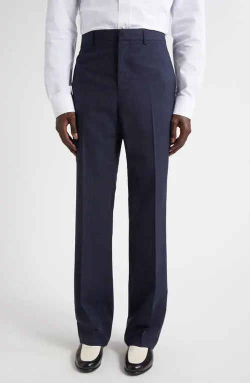 Givenchy Classic Fit Wool Trousers - Dark Blue