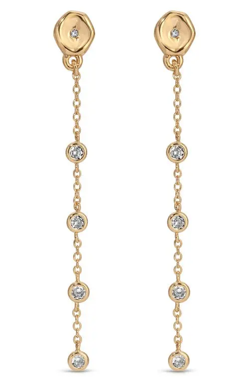 Ettika Linear Drop Earrings - Gold