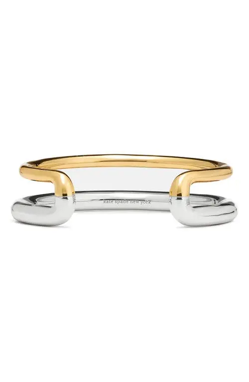 Kate Spade New York Mixed Metal Cuff Bracelet - Silver Gold