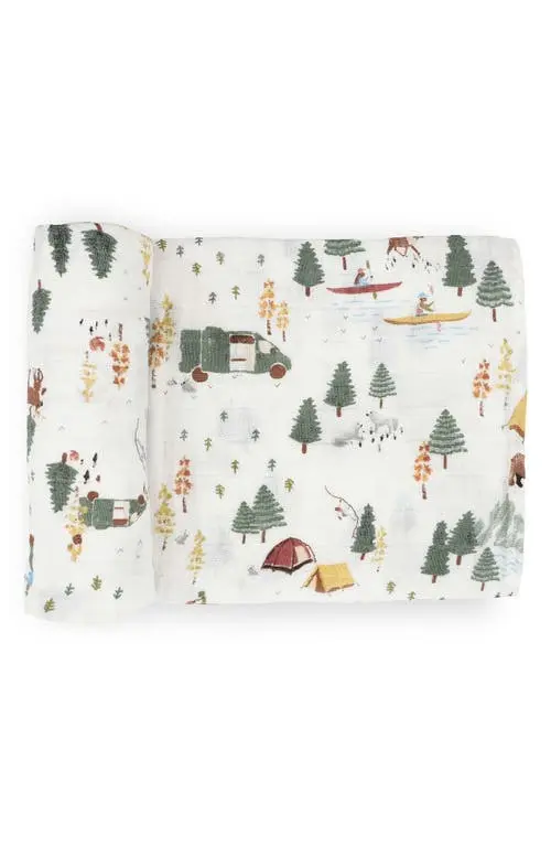 LITTLE UNICORN Organic Cotton Muslin Swaddle Blanket - Alpine Adventure