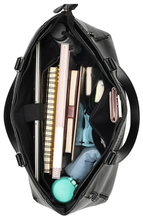 ELLE Roamer 24l Vegan Leather Weekender Duffel Bag