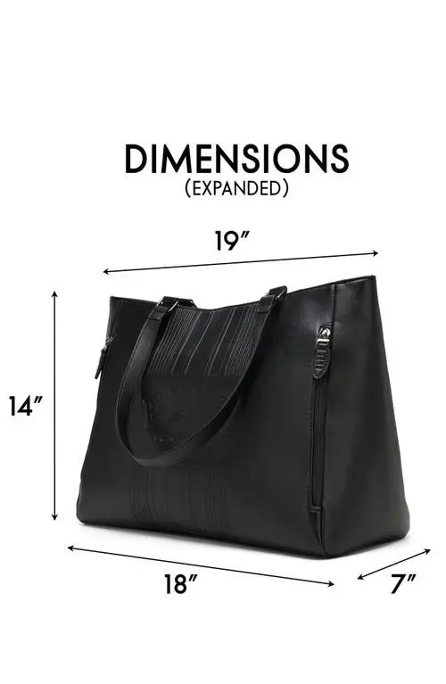 ELLE Roamer 24l Vegan Leather Weekender Duffel Bag