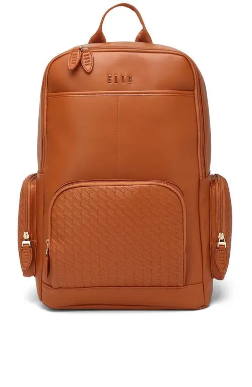 ELLE 27l Leisure Luxe Vegan Leather Backpack
