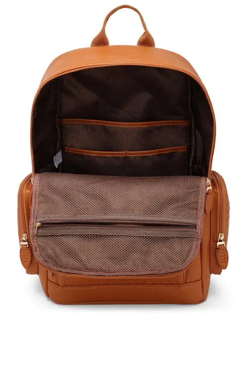 ELLE 27l Leisure Luxe Vegan Leather Backpack