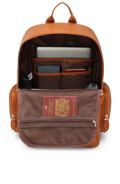 ELLE 27l Leisure Luxe Vegan Leather Backpack