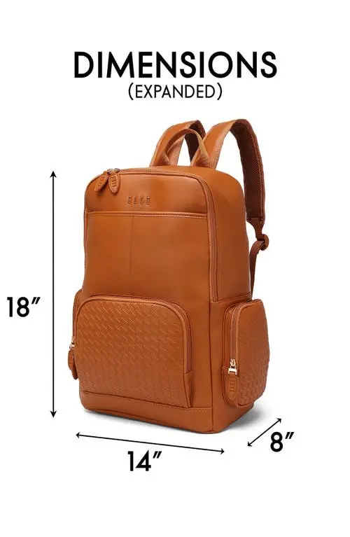 ELLE 27l Leisure Luxe Vegan Leather Backpack