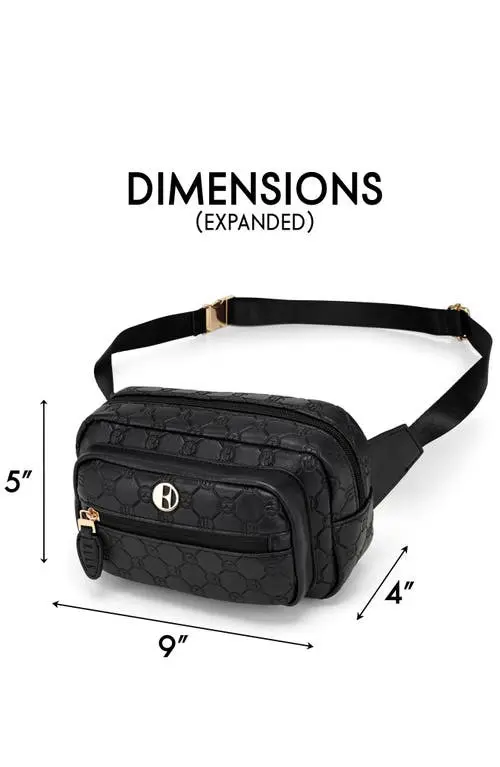 ELLE Compass 1.6l Vegan Leather Monogram Sling