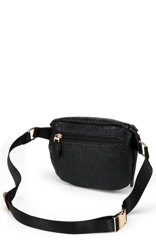 ELLE Wayfarer 1.8l Vegan Leather Monogram Belt Bag