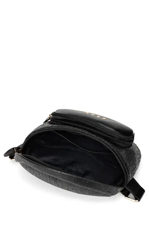 ELLE Wayfarer 1.8l Vegan Leather Monogram Belt Bag