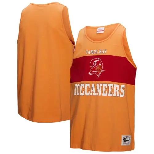 Mitchell & Ness Tampa Bay Buccaneers Retro Colorblock Tank Top - Orange