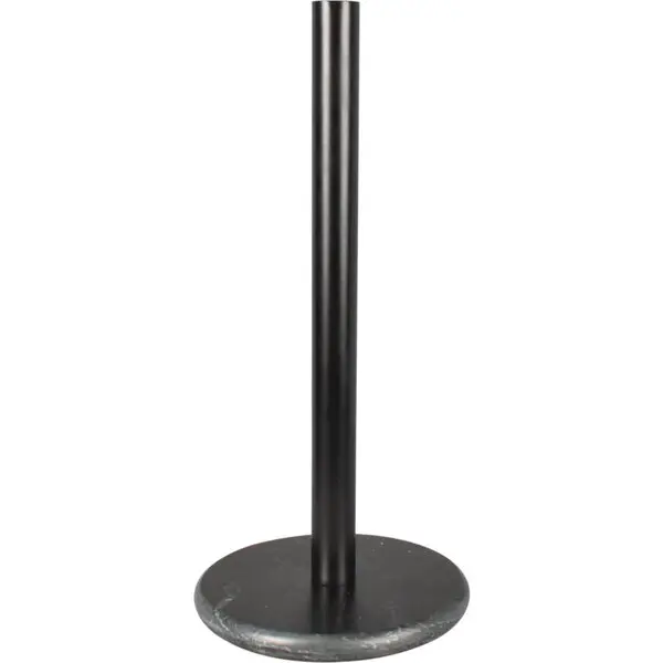 HAPPIMESS Avery Modern Classic Metal With Non Slip Weighted Marble Base Paper Towel Holder - Black/black Marble