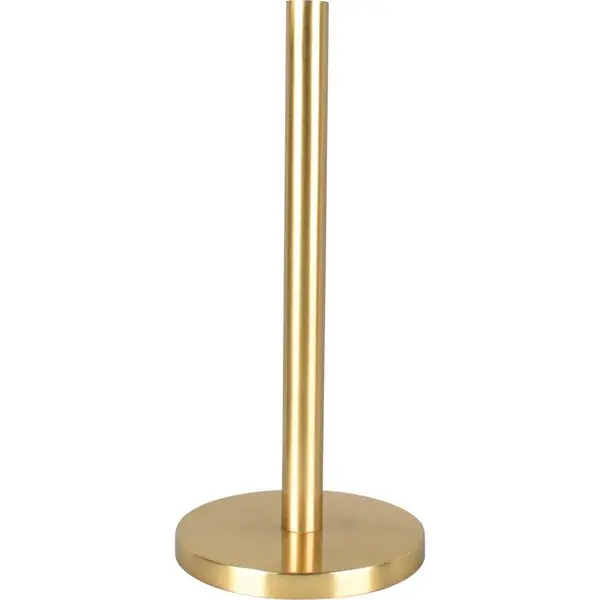HAPPIMESS Avery Modern Classic Metal With Non Slip Weighted Marble Base Paper Towel Holder - Gold