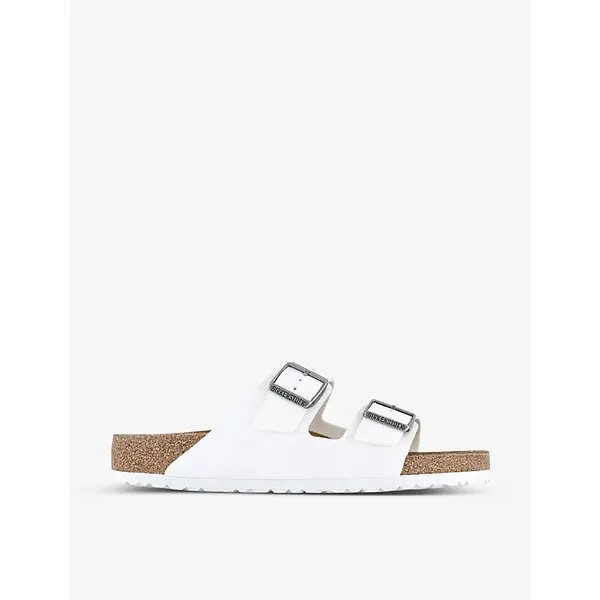 BIRKENSTOCK Arizona Double-strap Leather Sandals - White Birko