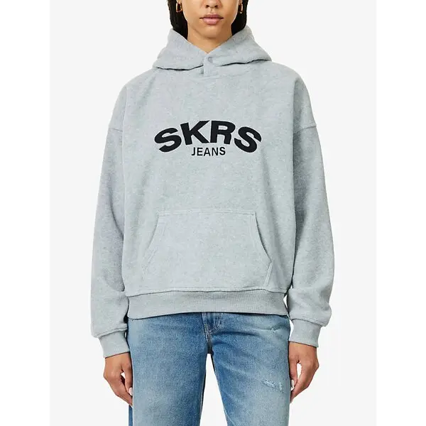 SISTERS & SEEKERS Logo-embroidered Fleece Hoodie