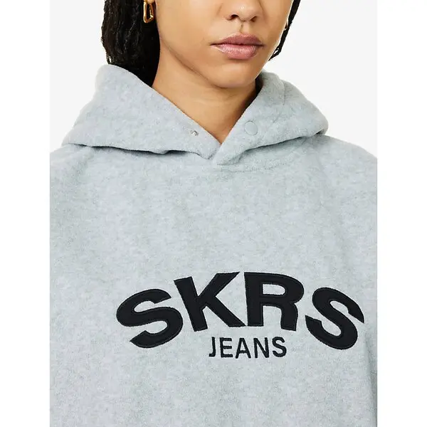 SISTERS & SEEKERS Logo-embroidered Fleece Hoodie
