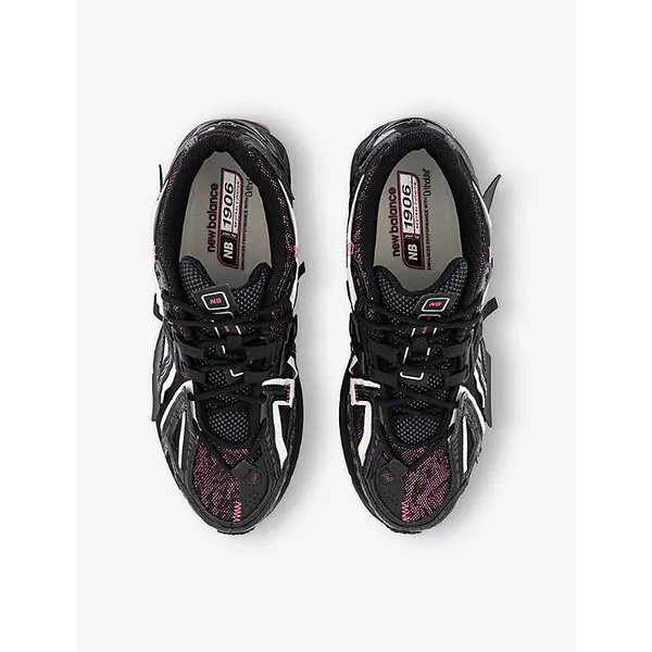 NEW BALANCE 1906a Mesh Low-top Trainers - Black White Pink