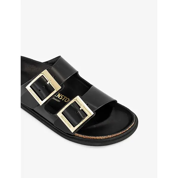 BIRKENSTOCK Arizona Big Buckle Patent-leather Clogs