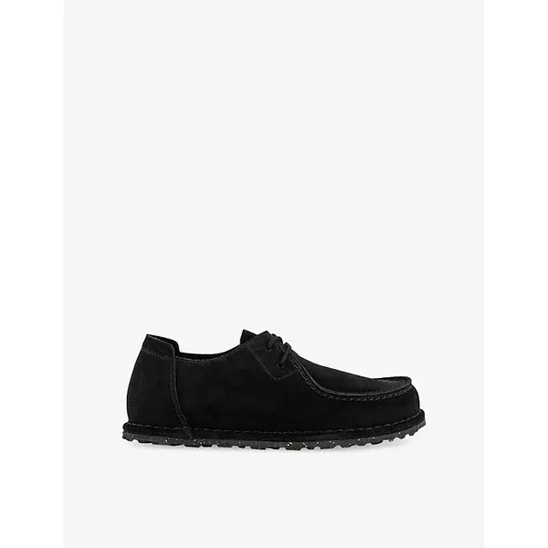 BIRKENSTOCK Lutti Lace-up Suede Moccasins - Black