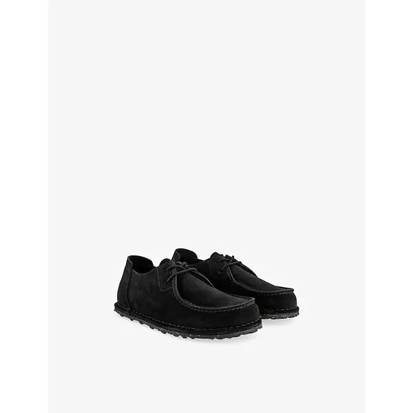 BIRKENSTOCK Lutti Lace-up Suede Moccasins - Black