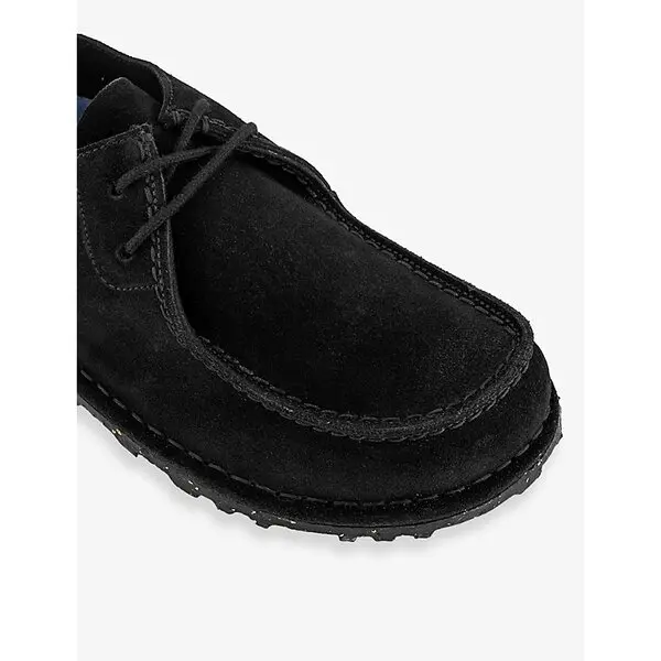 BIRKENSTOCK Lutti Lace-up Suede Moccasins - Black