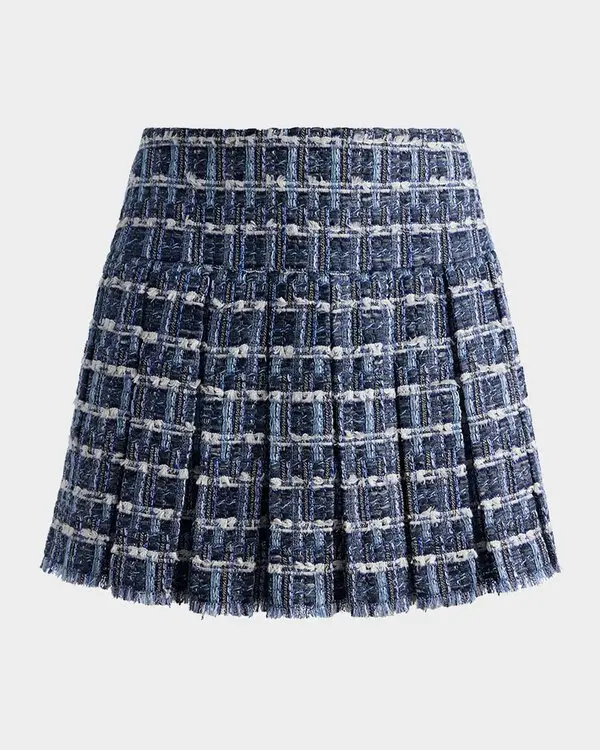 Alice + Olivia Emilie Mini Skirt - Indigo