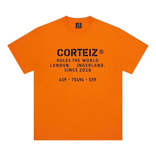 corteiz tシャツ og  tee orange Corteiz Og Stencil Tee - Orange | Editorialist