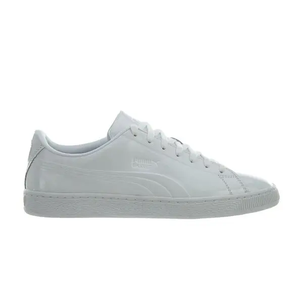 PUMA Basket Classic Patent Emboss Sneakers - White