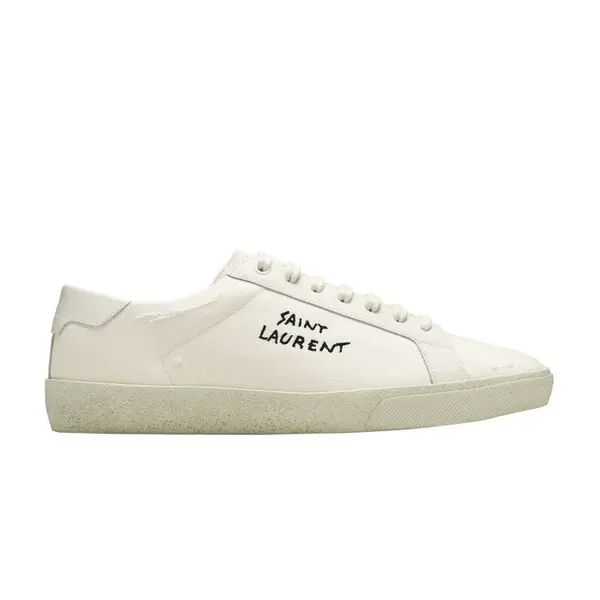Saint Laurent Court Classic Sl-06 Sneakers - Cream