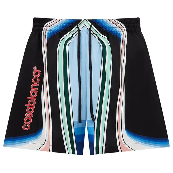 Casablanca Graphic Mountain Drawstring Shorts