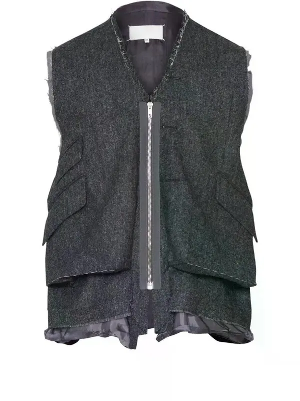 MAISON MARGIELA Frayed Pocket Waistcoat