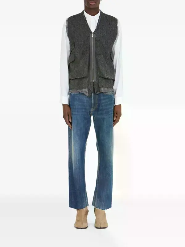 MAISON MARGIELA Frayed Pocket Waistcoat