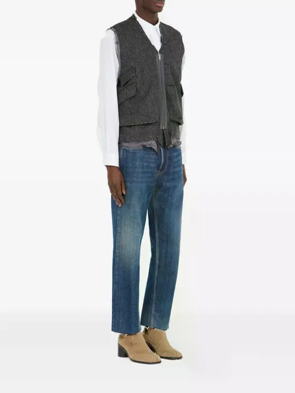 MAISON MARGIELA Frayed Pocket Waistcoat