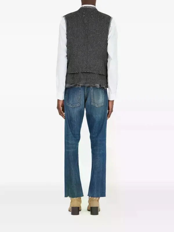 MAISON MARGIELA Frayed Pocket Waistcoat