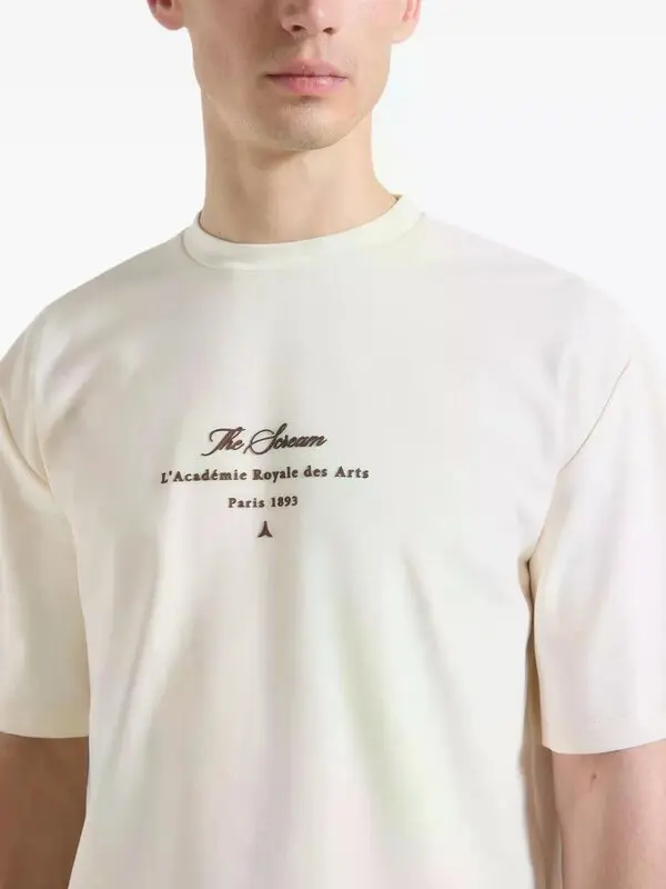 Manière De Voir The Scream Cotton T-shirt - Neutrals
