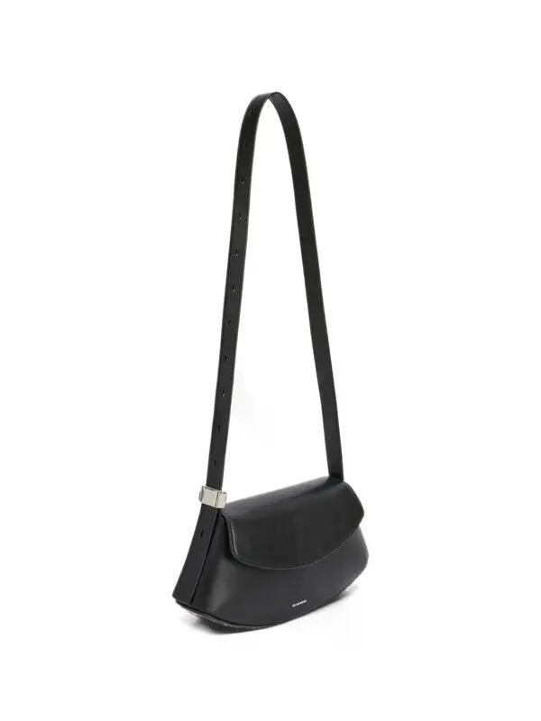 JIL SANDER Small Eldorado Leather Shoulder Bag