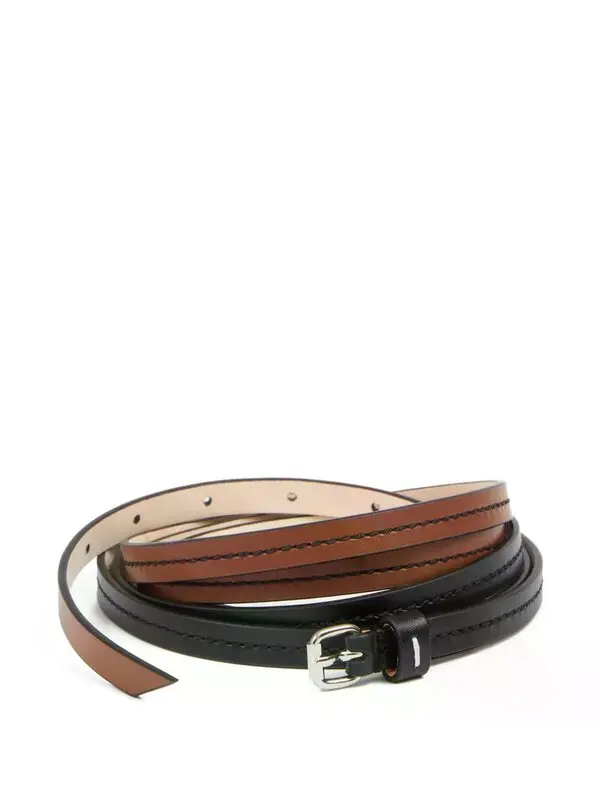 MAISON MARGIELA Reversible Leather Belt - Black