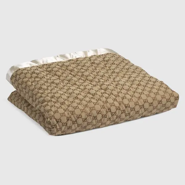Gucci Double-sided Gg Quilted Cotton Blanket