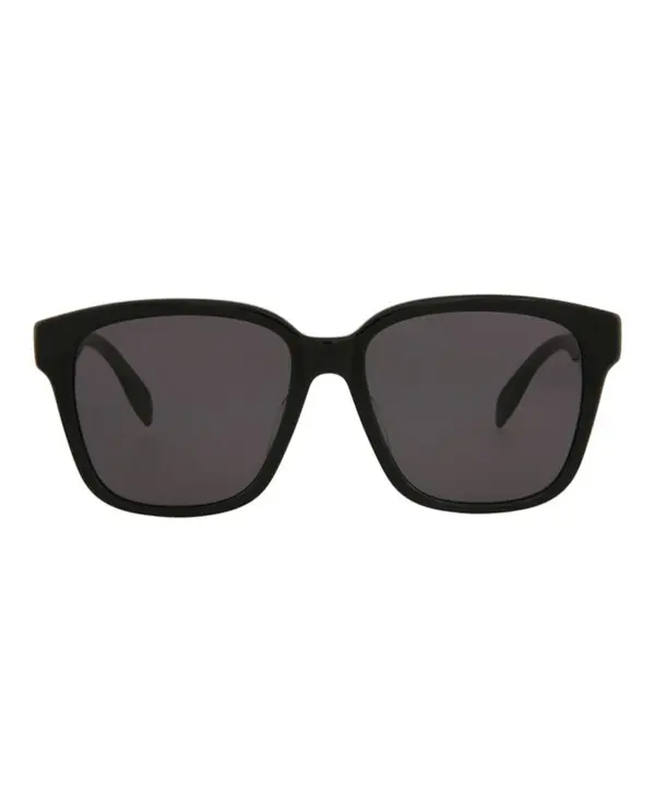 Alexander McQueen Square Frame Acetate Sunglasses - Black Black Grey (am0331sk/30011454/002)