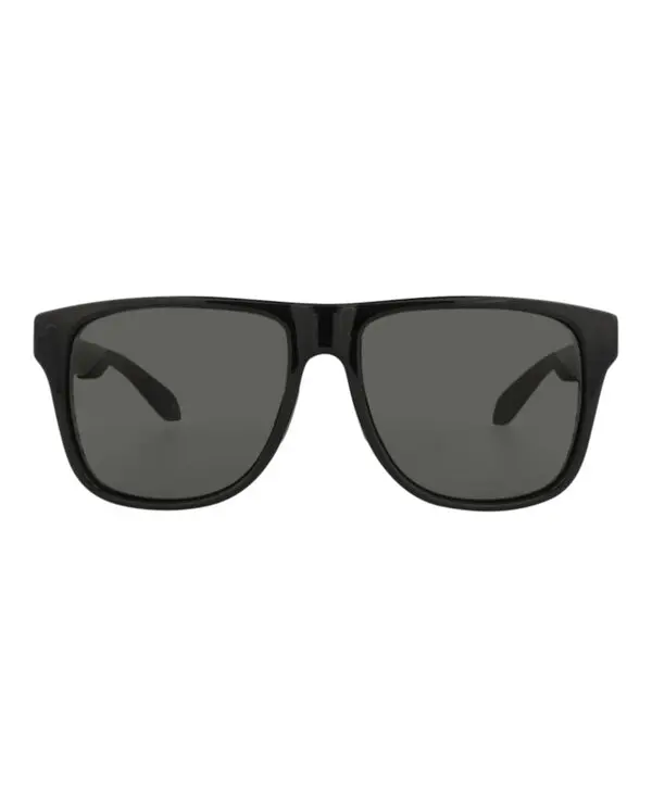 Alexander McQueen Square Frame Injection Sunglasses - Black Black Grey (am0292sa/30009429/001)