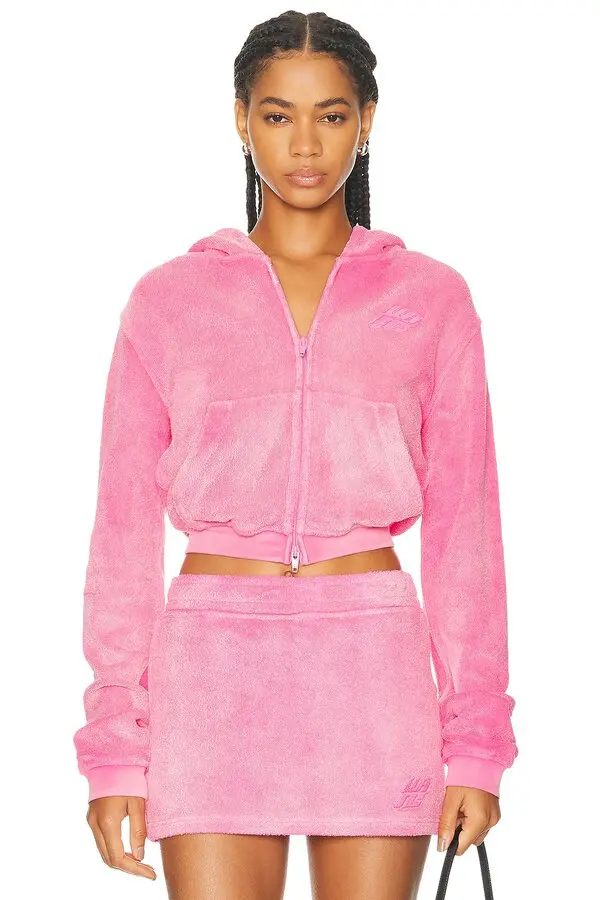 Alexander Wang Shrunken Zip-up Jacket