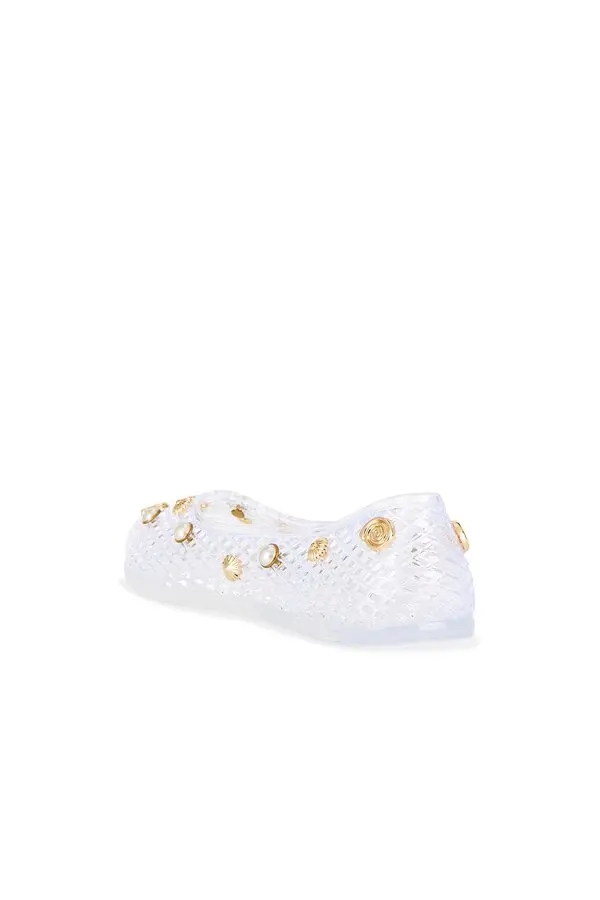 ANCIENT GREEK SANDALS Iro Flat - Clear Shells