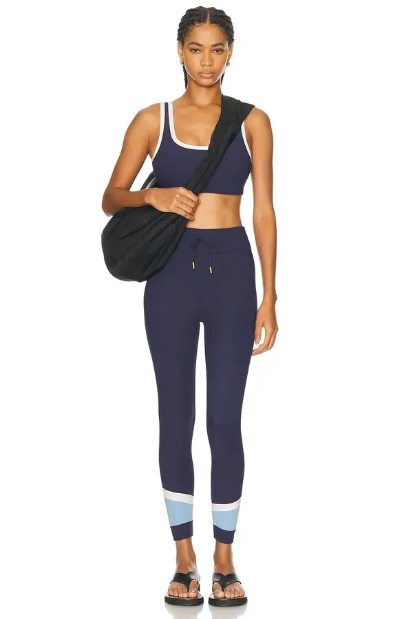 The Upside Silverstone Harley Scoop Sports Bra - Navy