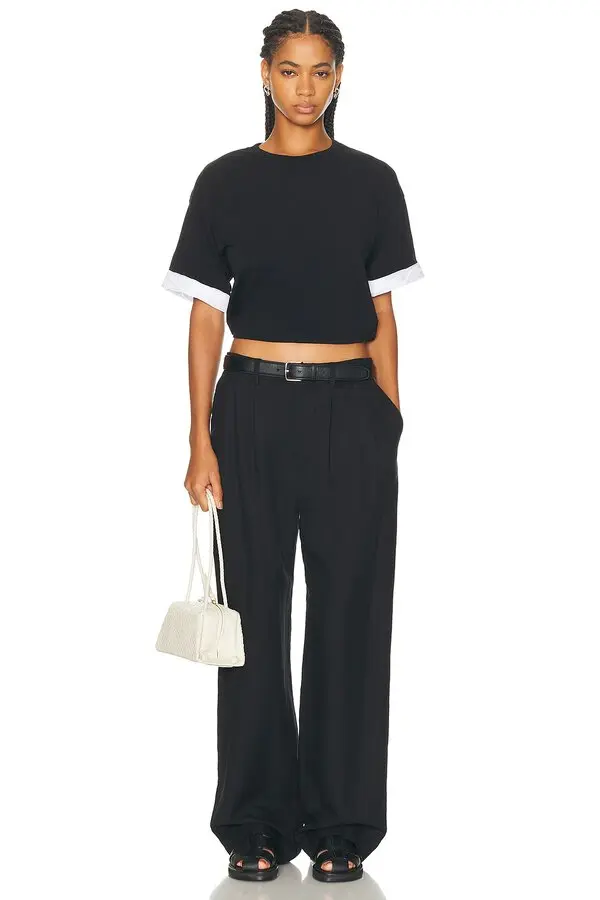 Simkhai Sutton Poplin Combo Top