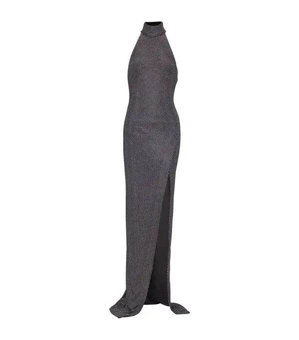 best fitting women's black dress pants Balmain // Silver & Black Logo Dress – VSP Consignment main image 1