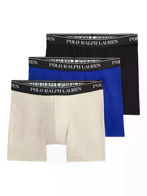 Polo Ralph Lauren Elastic-waistband Boxer Briefs Pack Of Three - Neutrals