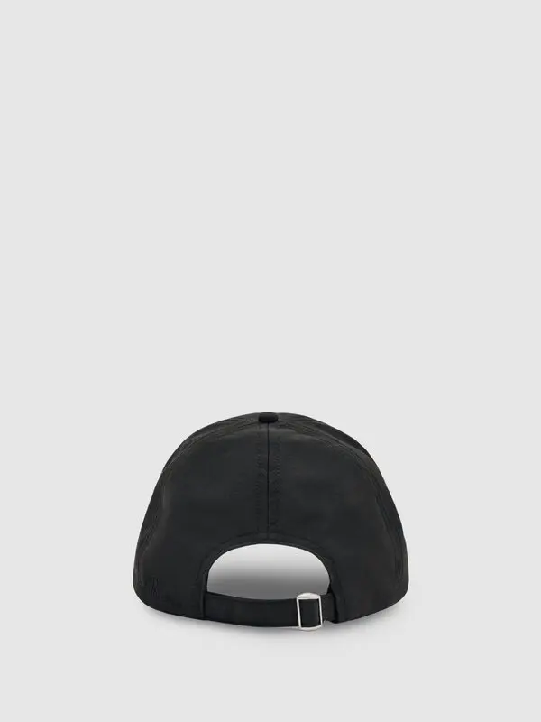 REISS Embroidered-logo Tech Baseball Cap - Black