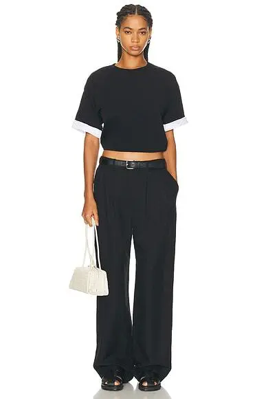 Simkhai Sutton Poplin Combo Top