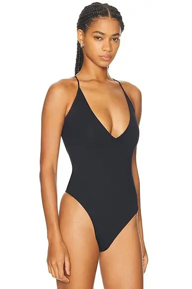 Wardrobe.NYC V-neck Thong Bodysuit